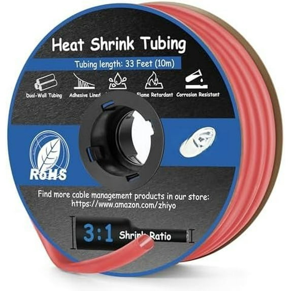 Heat Shrink Tubing 1/4 Inch, 3:1 Ratio Wires heat shrink tube, Dual ...