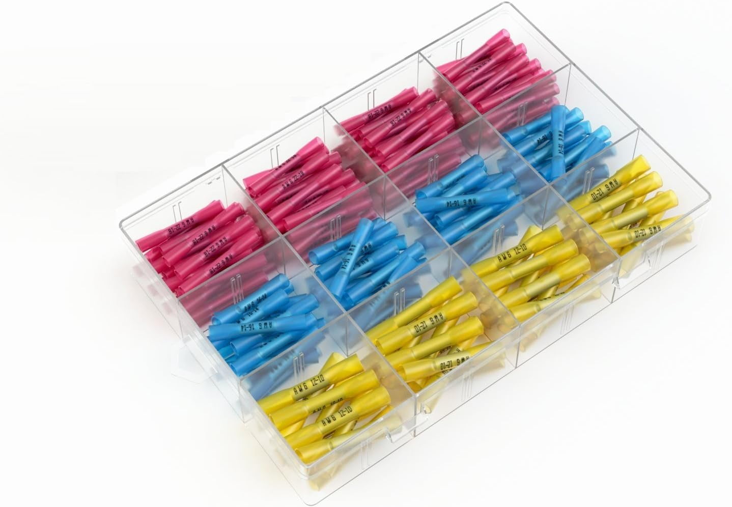 Heat Shrink Wire Connector Kit Electrical Insulated Crimp Marine Auto ...