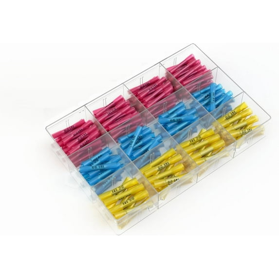 Heat Shrink Wire Connector Kit Electrical Insulated Crimp Marine Auto ...