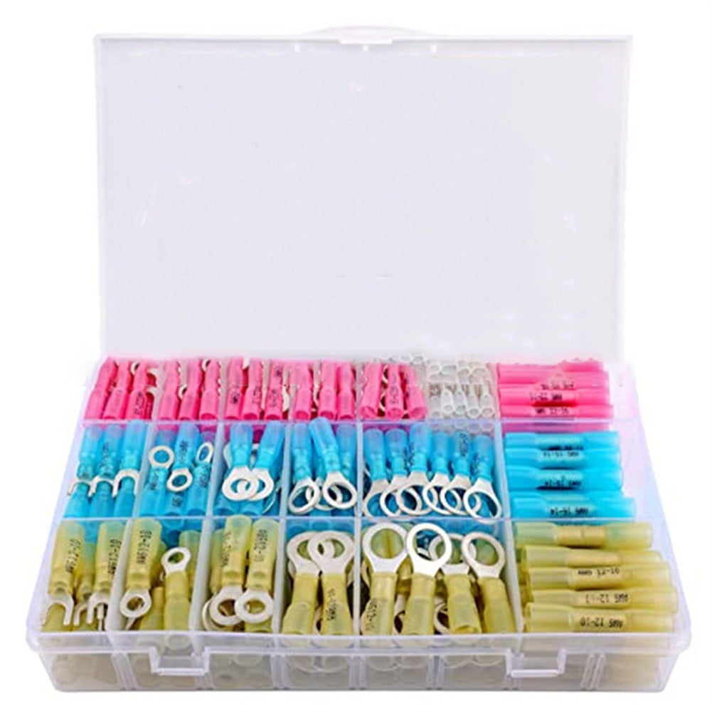 Heat Shrink Wire Connectors, Crimp Connector Assortment, Ring Fork ...