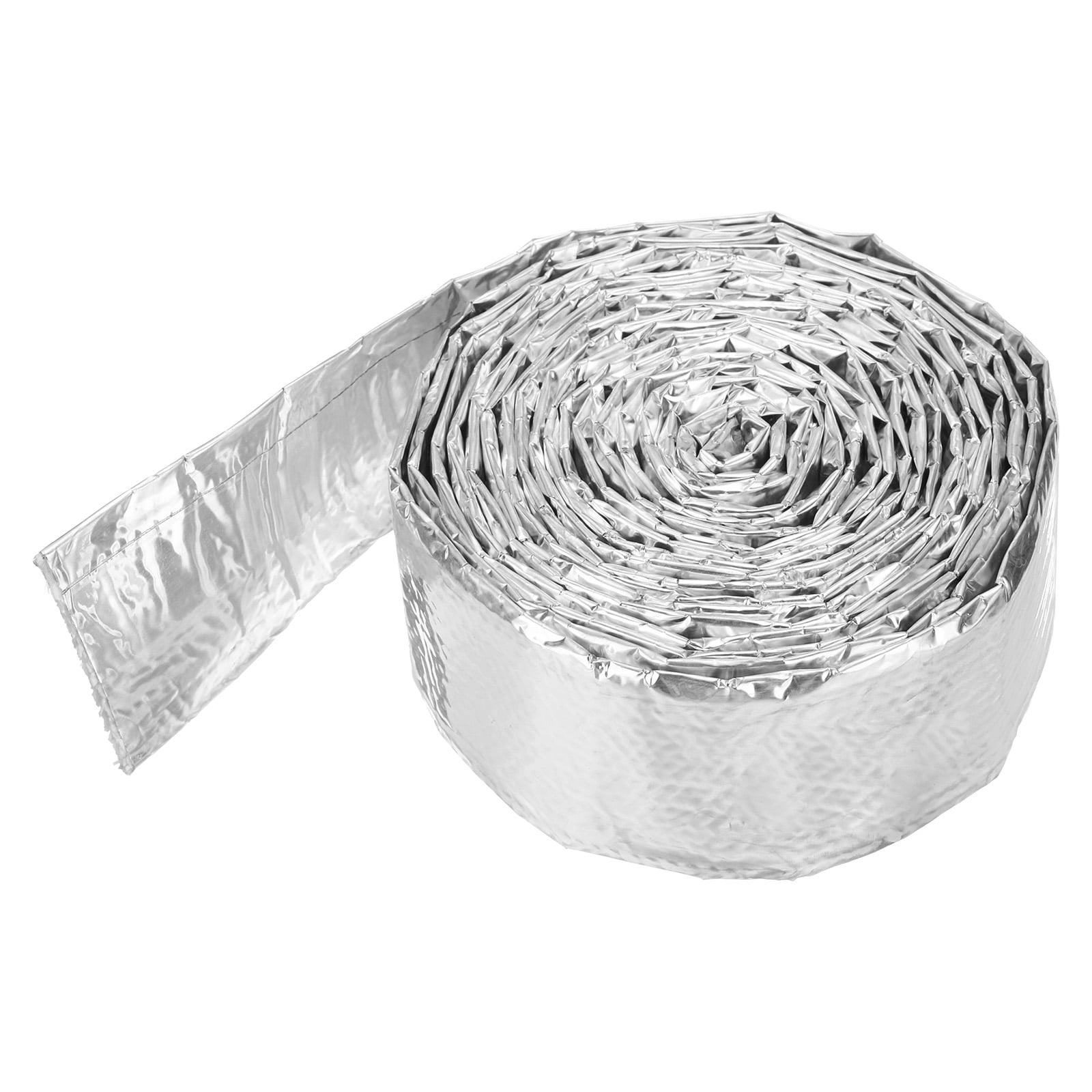 Heat Shroud Aluminized Sleeving 15/16" ID x 10.5FT Aluminum Metallic ...