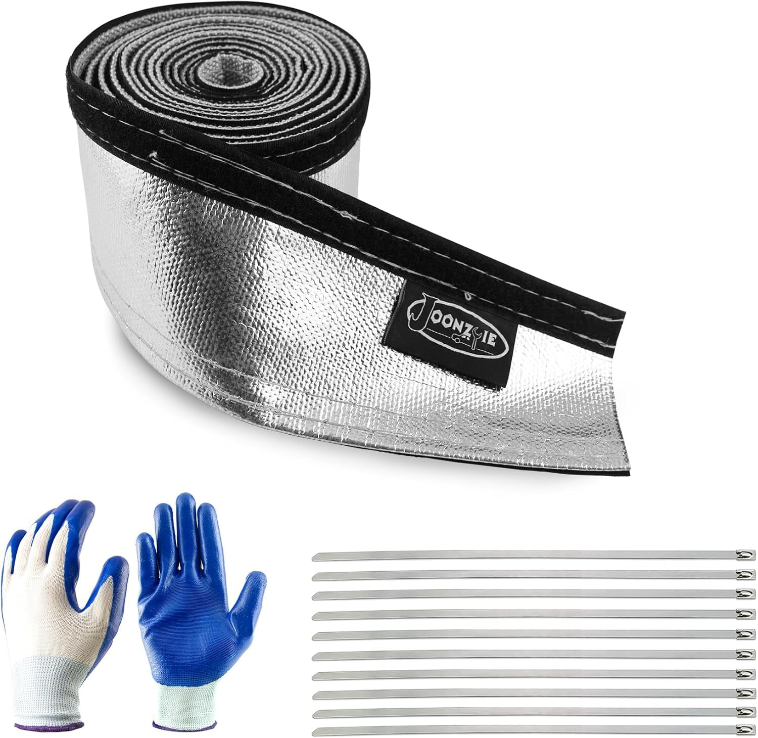 Heat Shroud Sleeve Aluminized Silver Sleeving 3/5" I.D.X10FT for ...