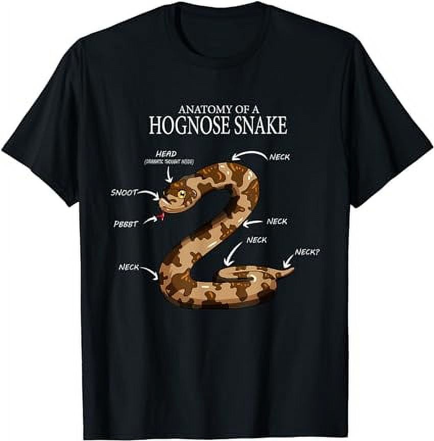 Heat Snoot Pbbbt Nack Fun Reptiel Anatomy Of A Hognose Snake T-Shirt ...