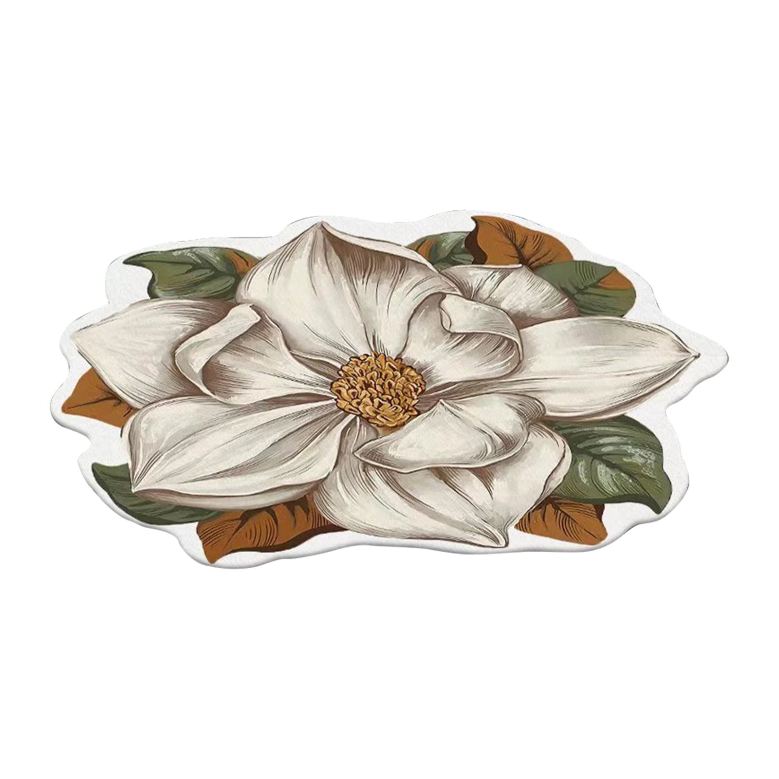 Heat Transfer 3D Shaped Flower Floor Mat Sofa Bedroom Living Room ...