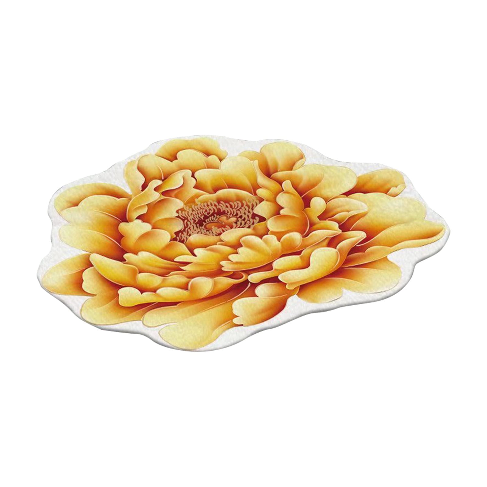 Heat Transfer 3D Shaped Flower Floor Mat Sofa Bedroom Living Room ...