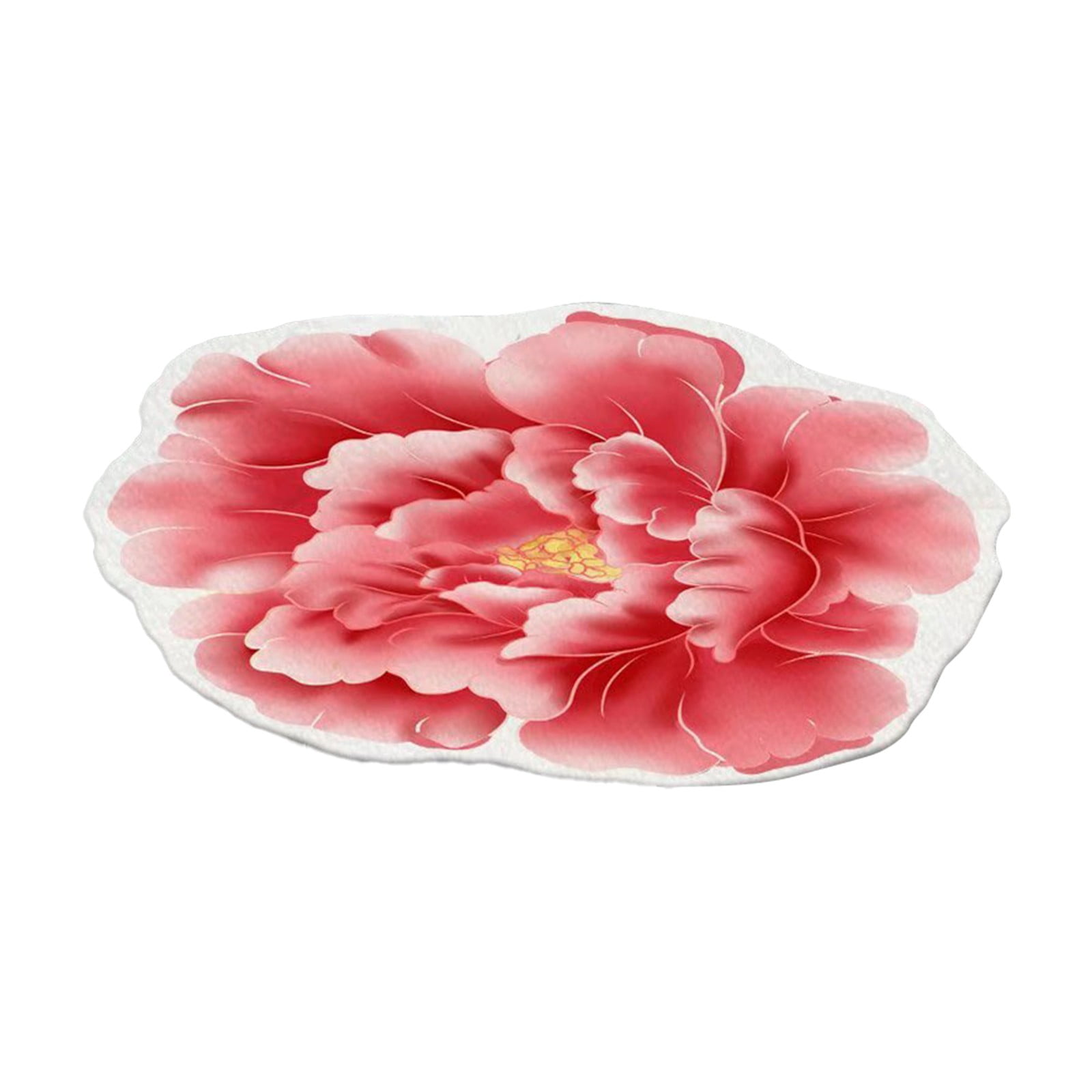 Heat Transfer 3D Shaped Flower Floor Mat Sofa Bedroom Living Room ...