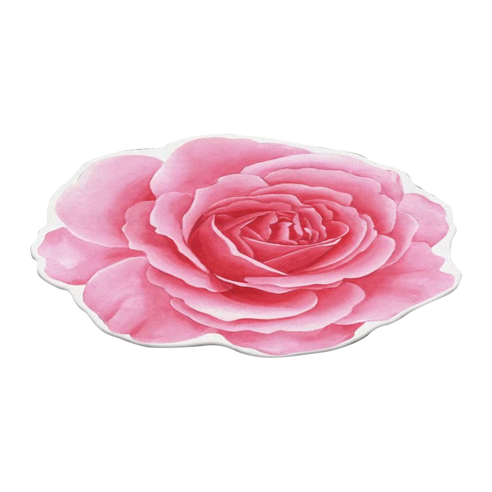 Heat Transfer 3D Shaped Flower Floor Mat Sofa Bedroom Living Room ...
