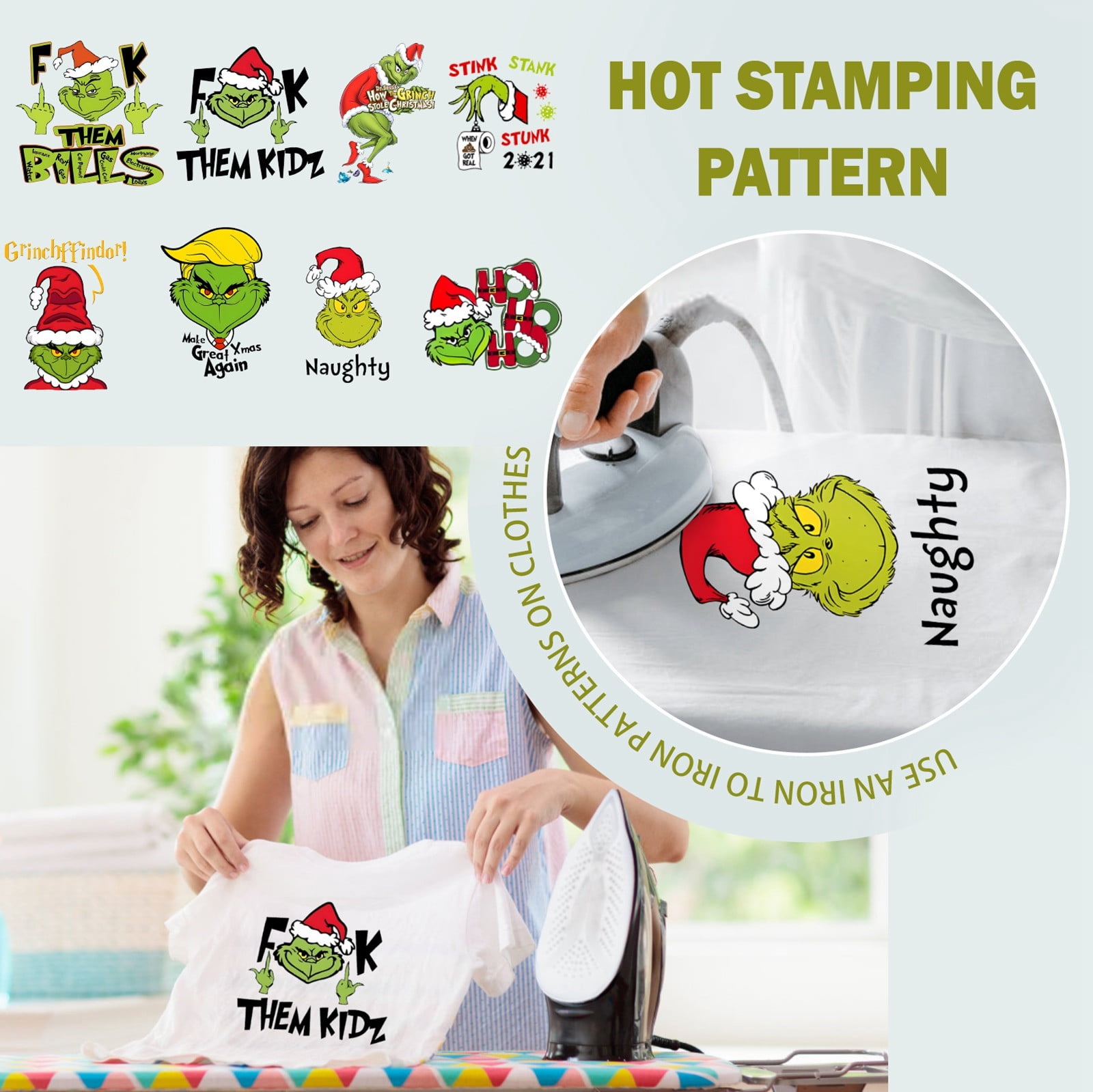 Heat Transfer Designs, Christmas Iron On Transfers, Iron On Decals For ...