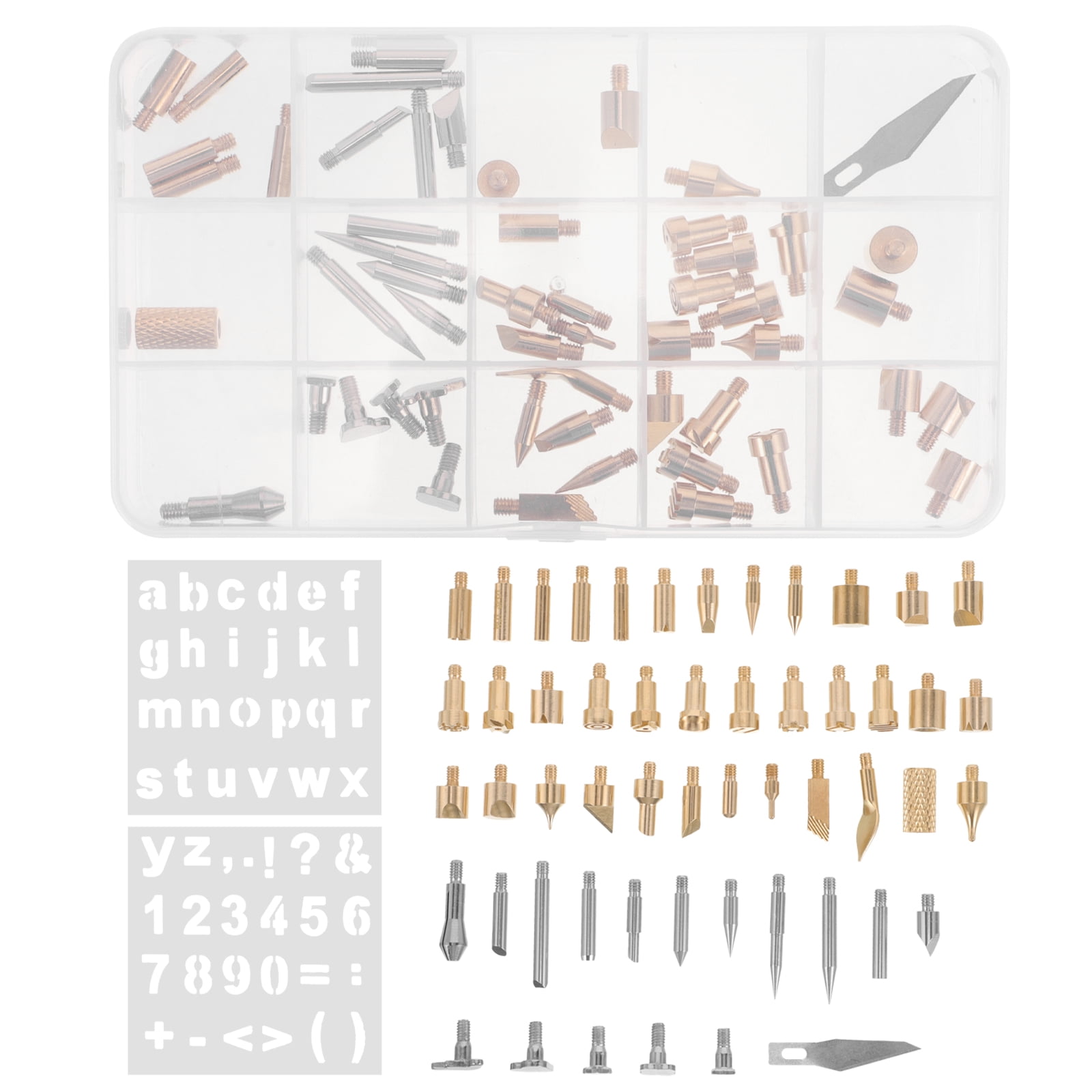 Heat Transfer Tool Set Timber Organizer Boxes Wood Burning Tip Tools ...