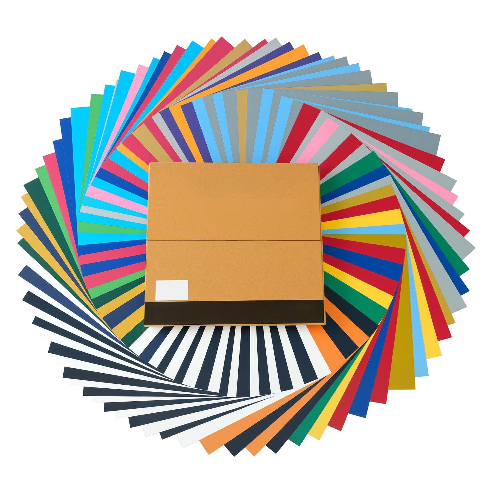 Heat Transfer Vinyl, 80 Pack, 12 x 12 in, Assorted Colors HTV Iron on ...