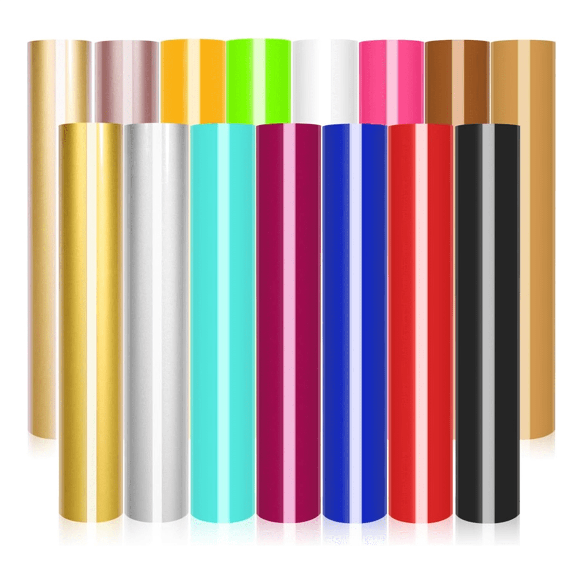 Heat Transfer Vinyl Bundle - 12 X 12inch Iron on for -Shirt, HTV ...