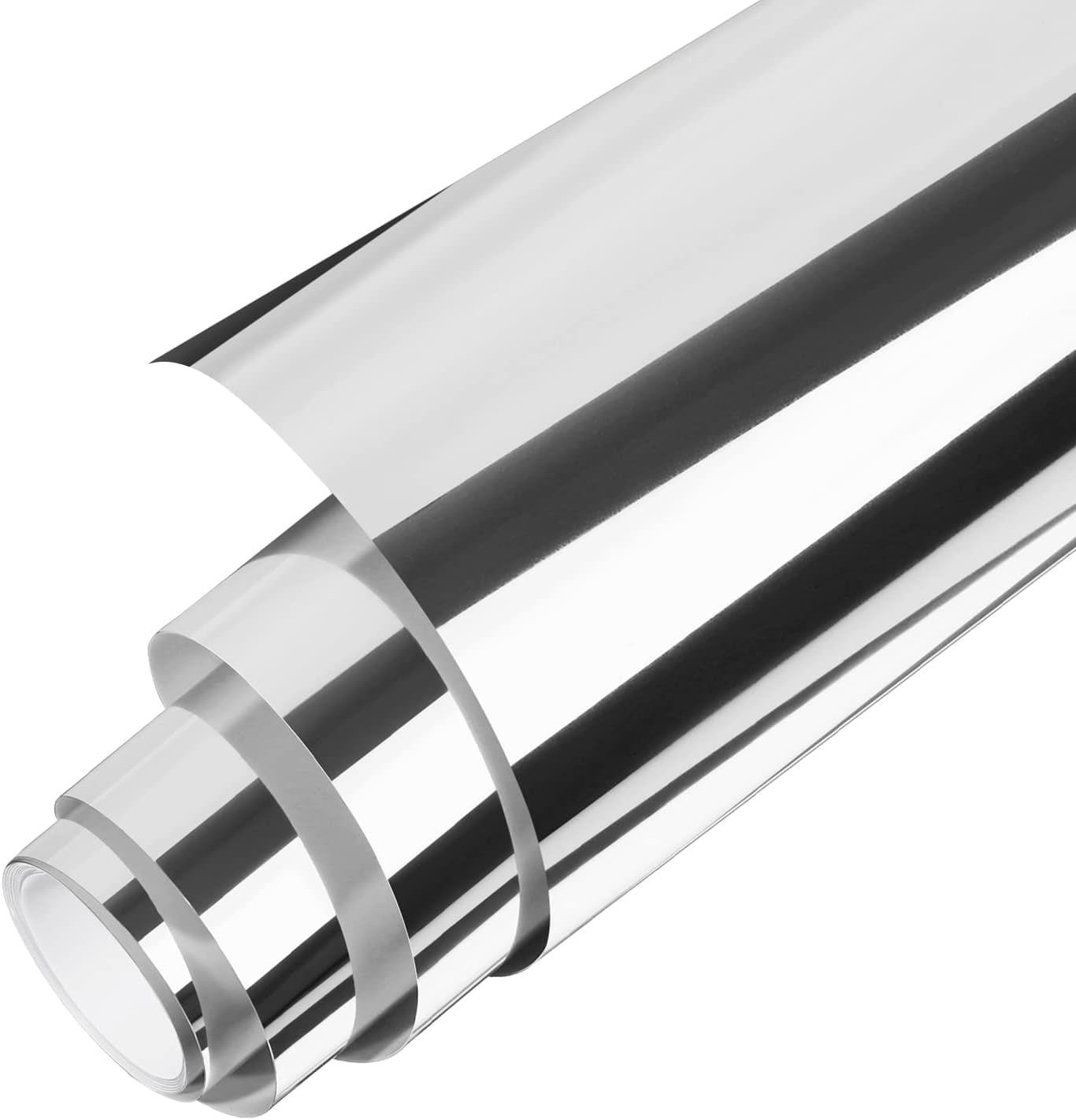 Heat Transfer Vinyl Roll, Metallic Foil Iron On Vinyl 12" X 6ft Silver ...