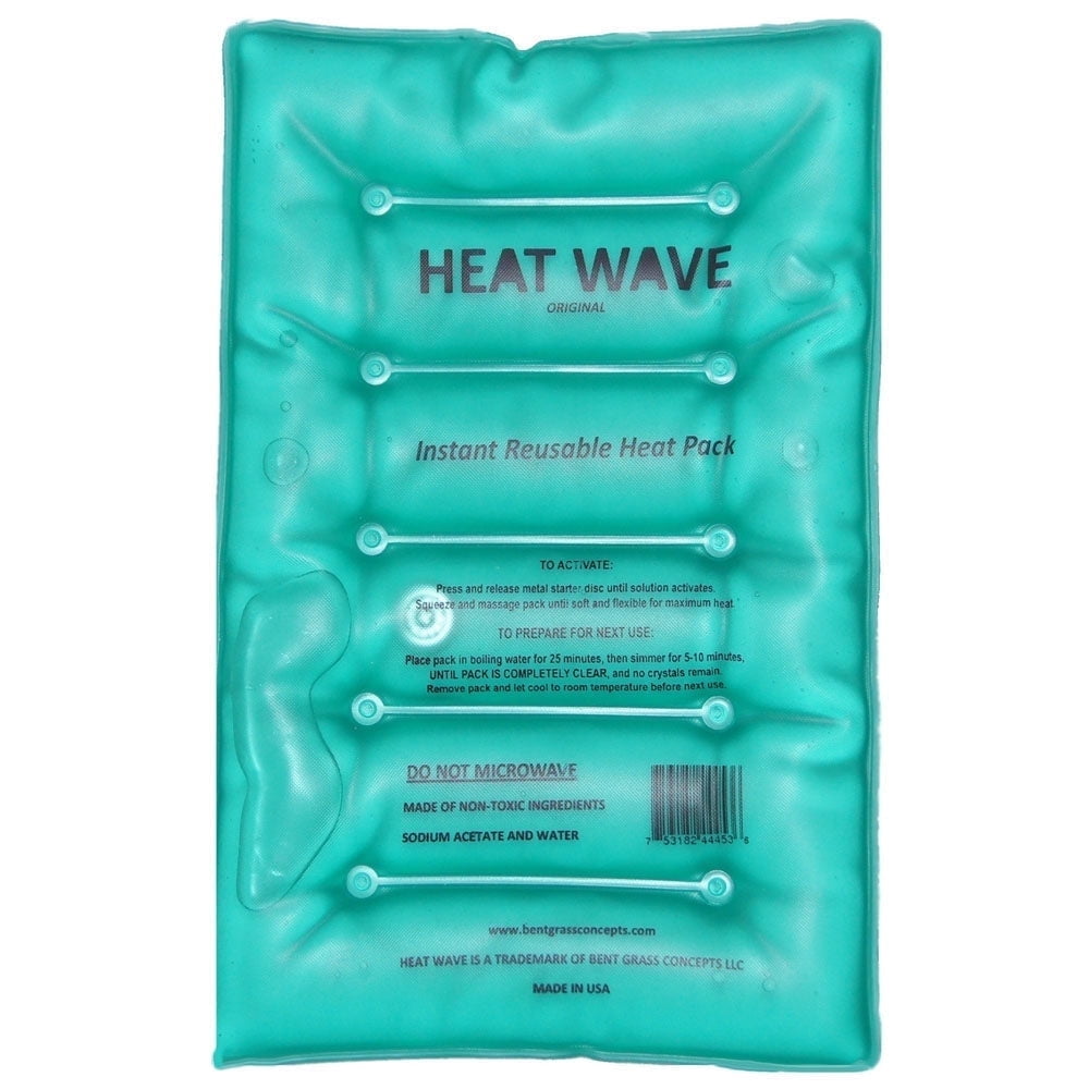 Heat Wave Instant Reusable Shoulder Heat Pack - Large (8"x12") Green ...