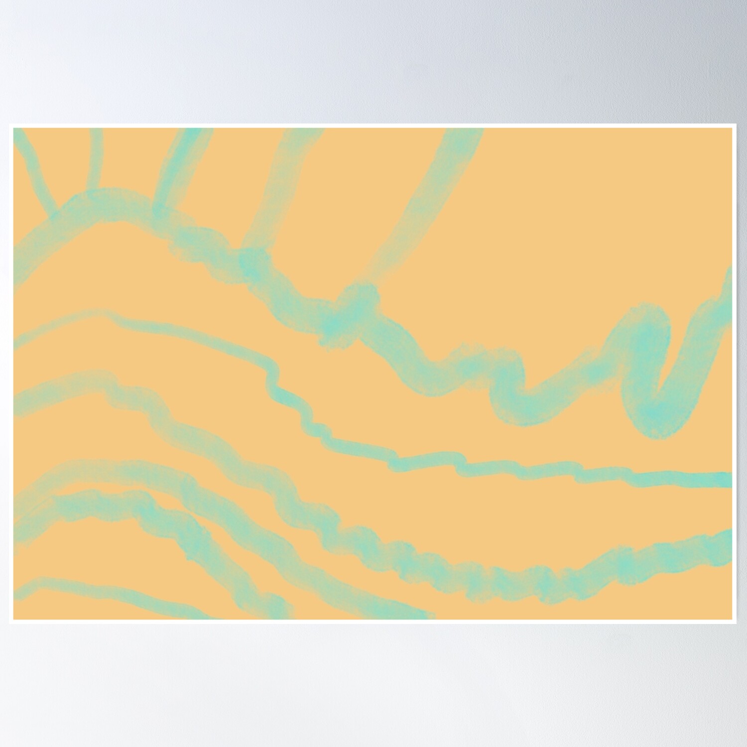 Heat Wave Poster Wall Art, Modern Wall Decor, 12x18 UNFRAMED - Walmart.com