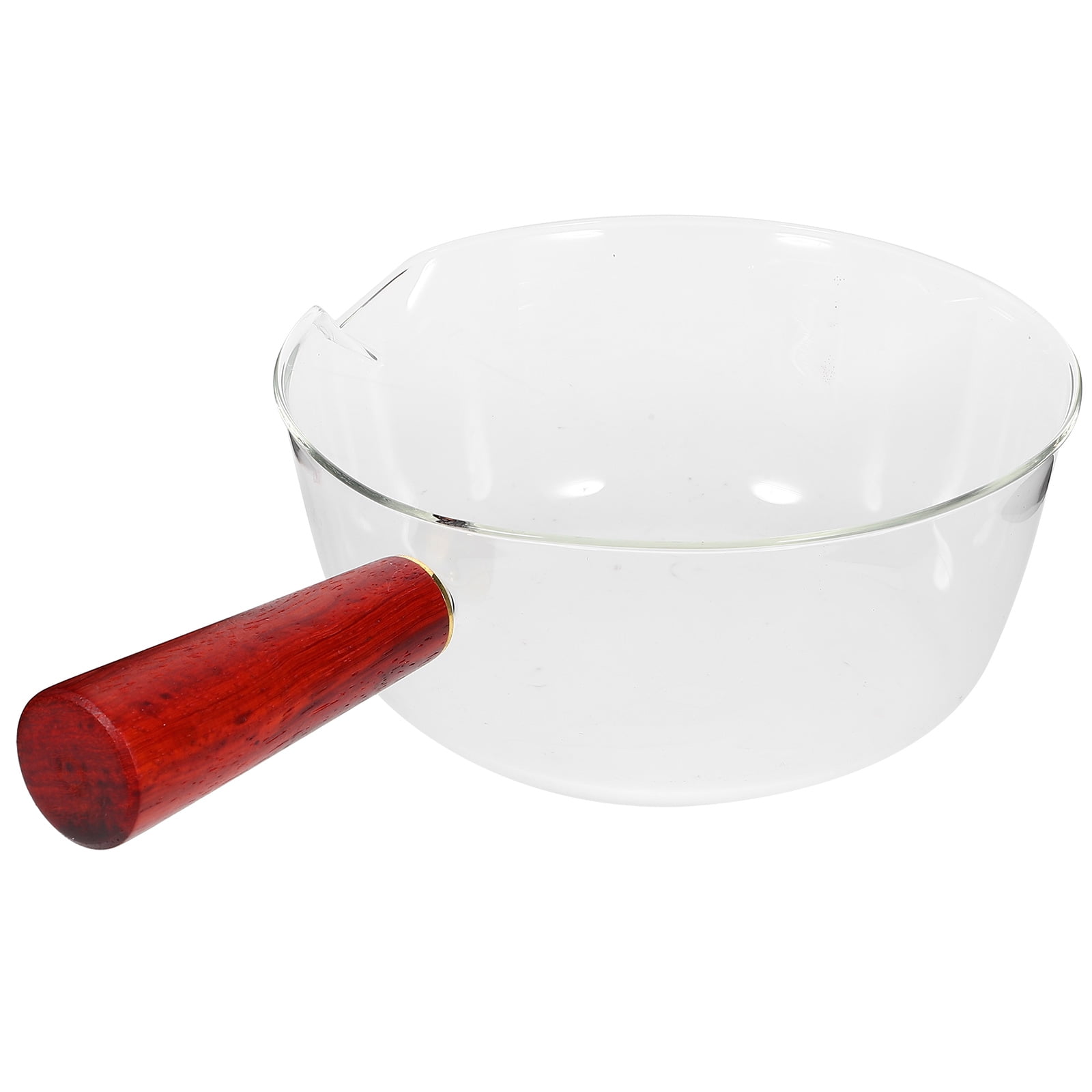 Heat-resistant Glass Pot Multi-function Stockpot Wooden Handle Milk ...