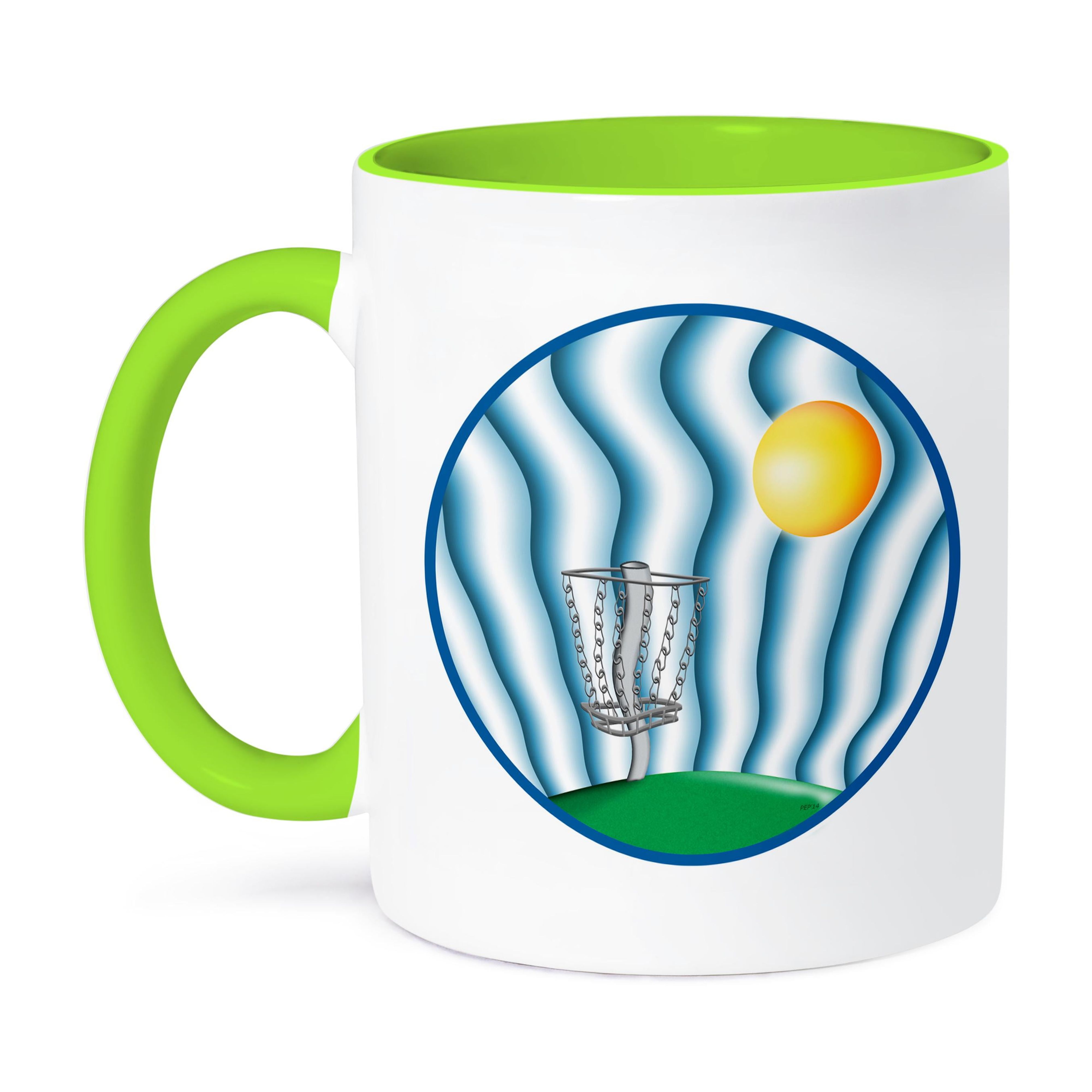 3dRose, Heat wave - a frisbee disc golf basket melting in the hot ...