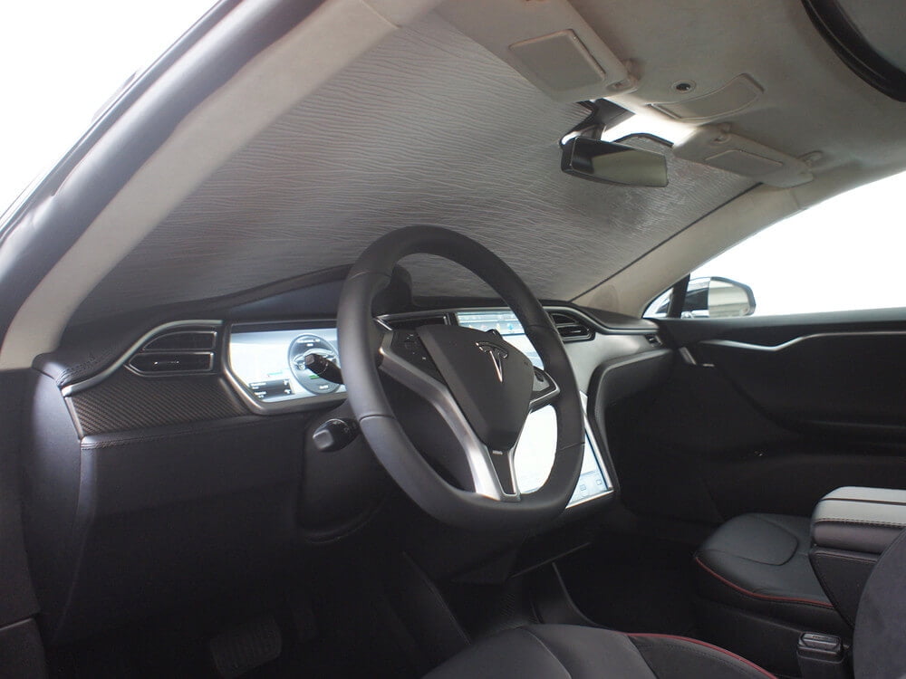 HeatShield, The Original Windshield Sun Shade, Custom-Fit for Tesla S ...