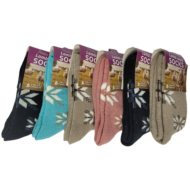 HeatTrendz Women's Thick Winter Faux Lamb Wool Socks, Warm Cozy Crew ...