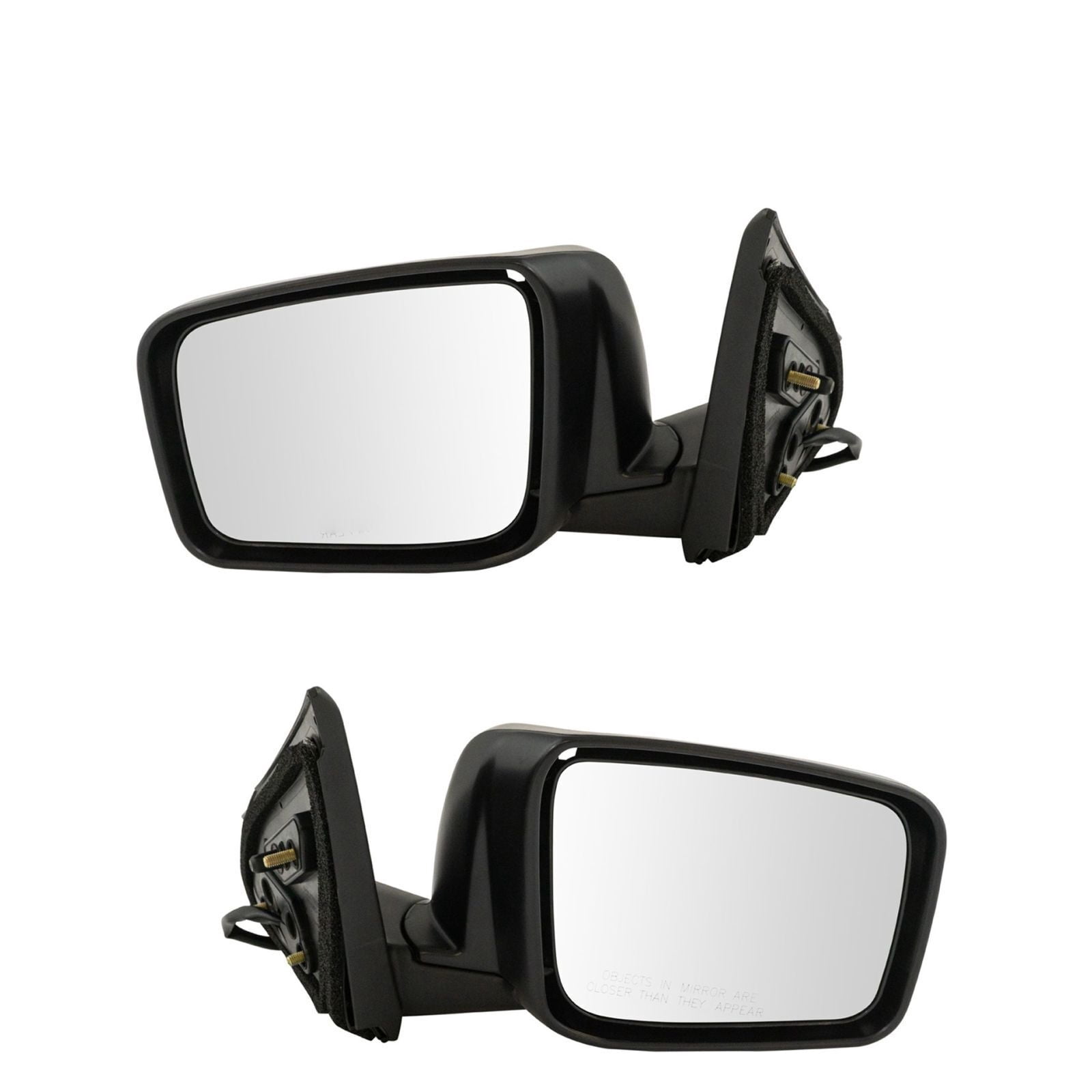 Heated & Adjustable Black Mirror Kit with Foldable Function for 2008 ...