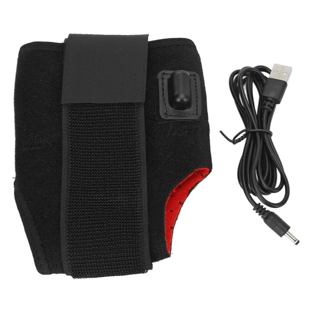 Heated Ankle Wrap Hot Compress Relieve Discomfort Foot Support Brace For Sprains Strains