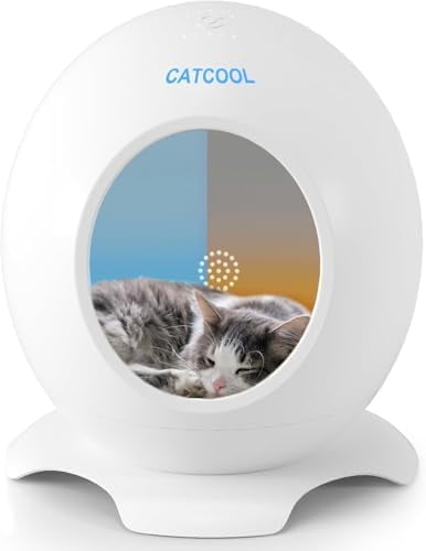 Heated Bed for Cat Air-Conditioned Cat House with Sleep Music, Auto ...
