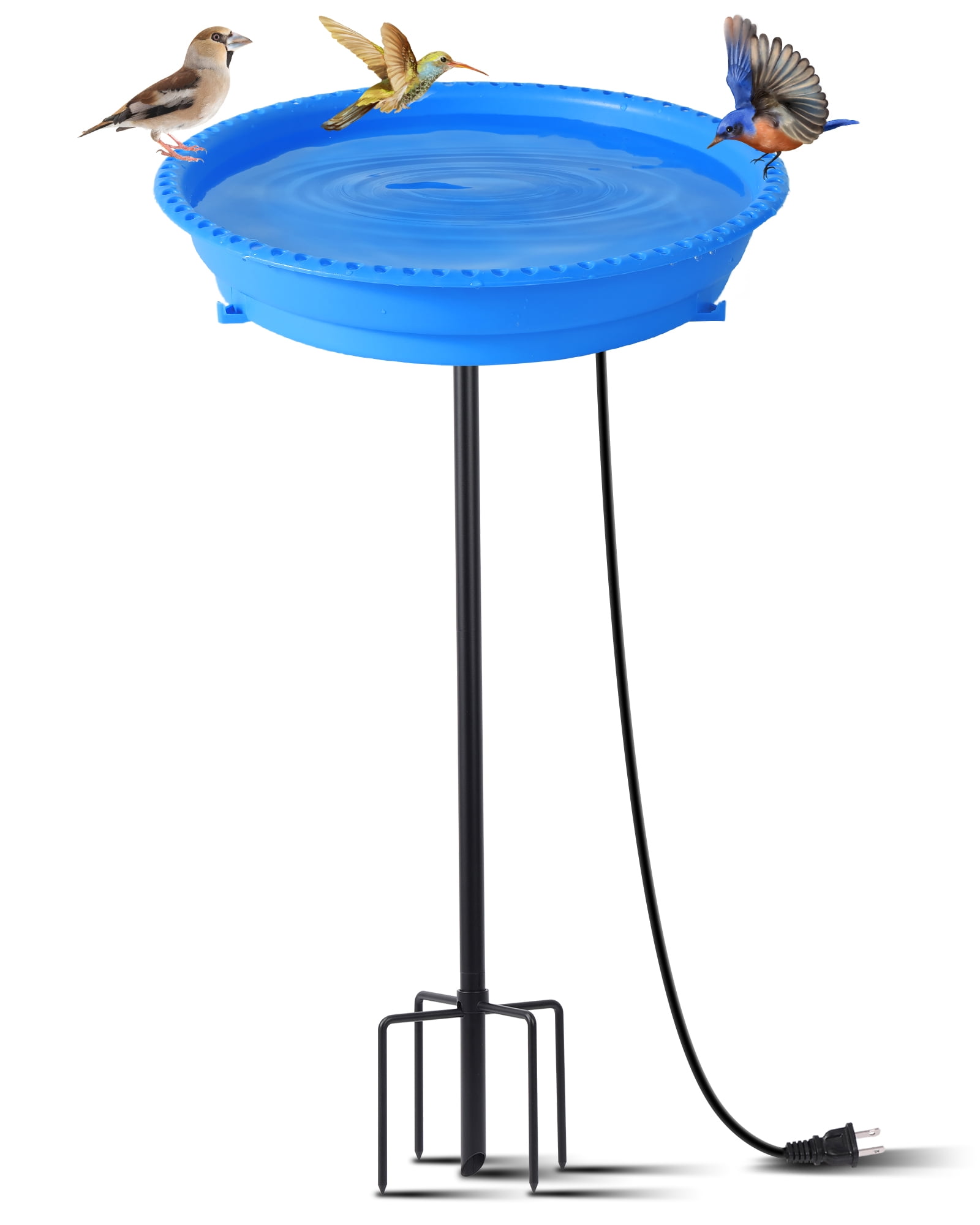Heated Bird Bath for Winter, Upgraded 100W Heated Bird Baths for ...