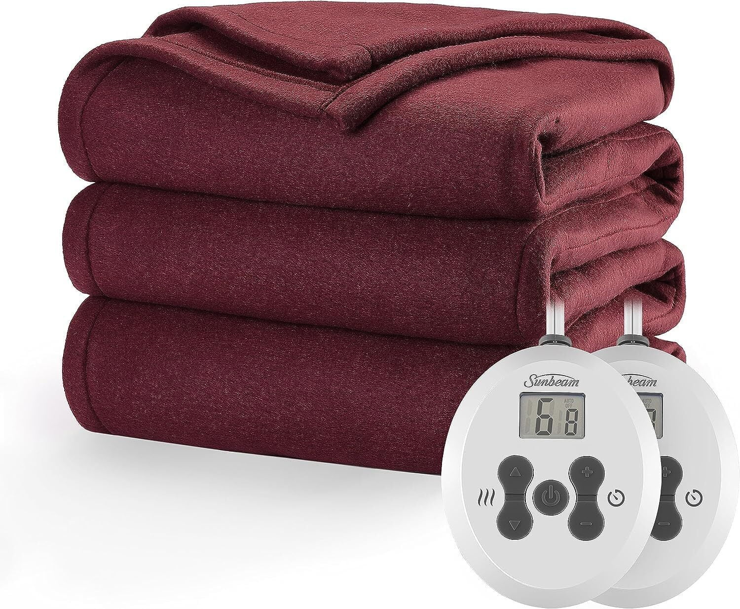 Heated Blanket Cabernet 12-Heat Settings Auto Off Machine Washable ...