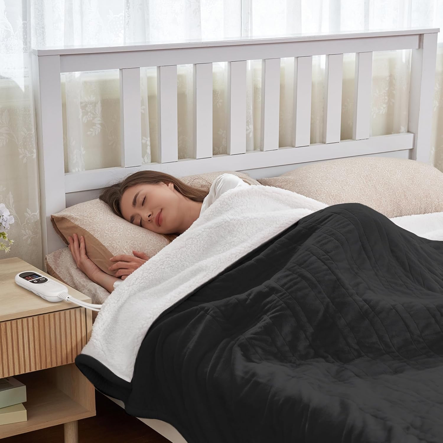 Heated Blanket Electric Blanket Full Size 84"x72" Fast Heating Electric ...