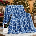 Heated Blanket Electric Full Size - 72“x84“ Heating Blanket with 10 ...