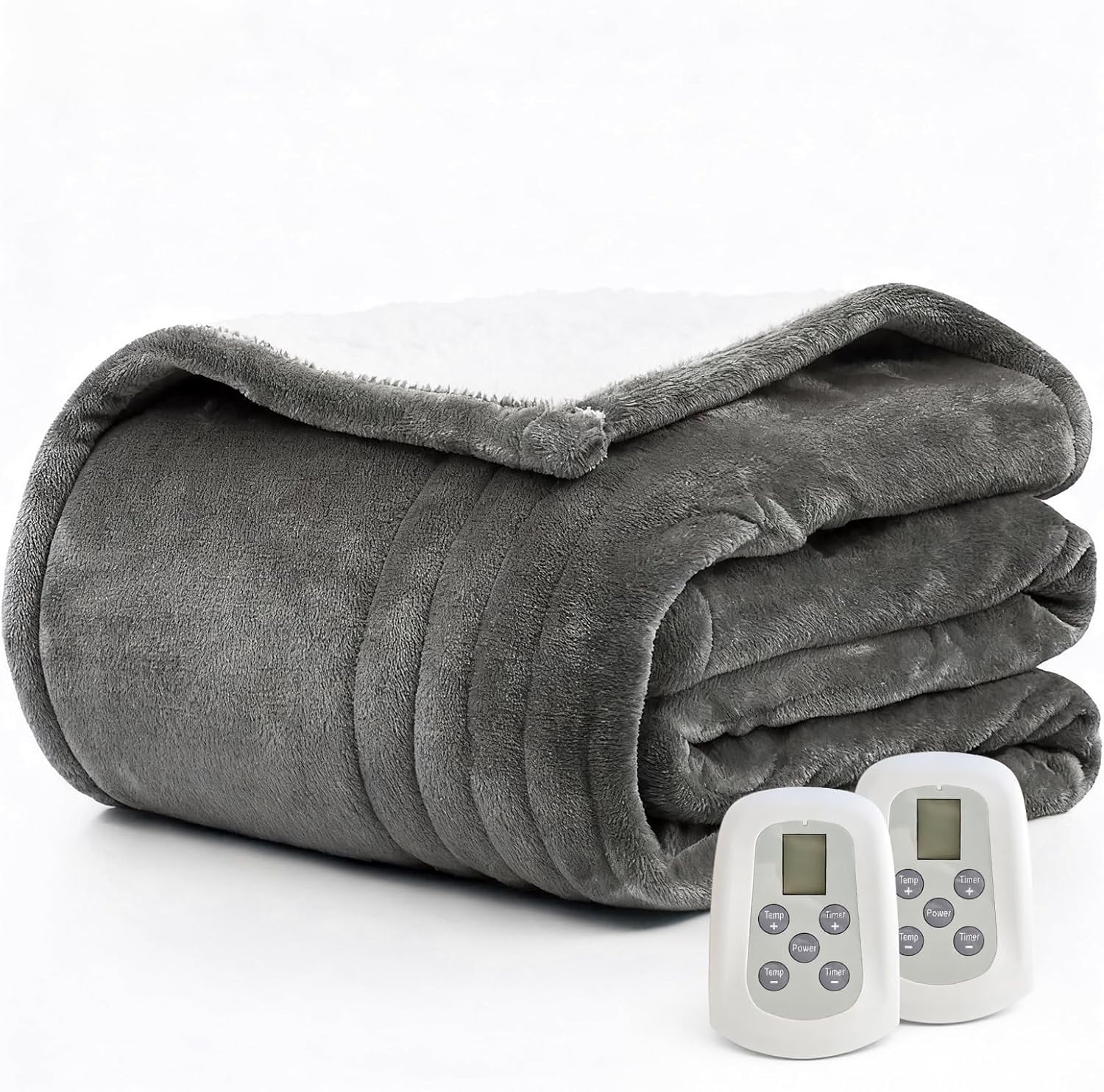 Heated Blanket Electric Queen Size 84"x90" Fast Heating with Dual ...