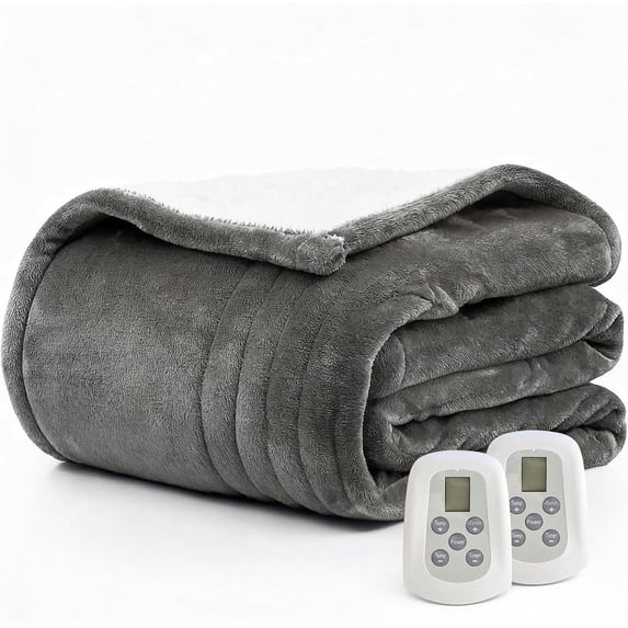 Heated Blanket Electric Queen Size 84"x90" Fast Heating with Dual ...