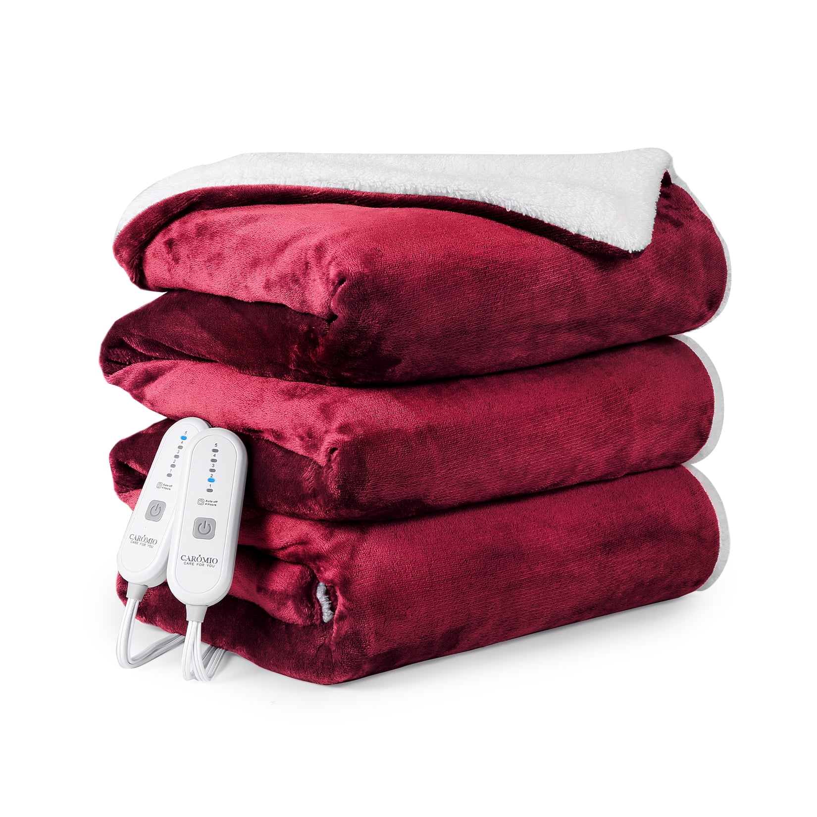 Heated Blanket Electric Throw 72" x 84", Soft Flannel Blanket with 5 ...