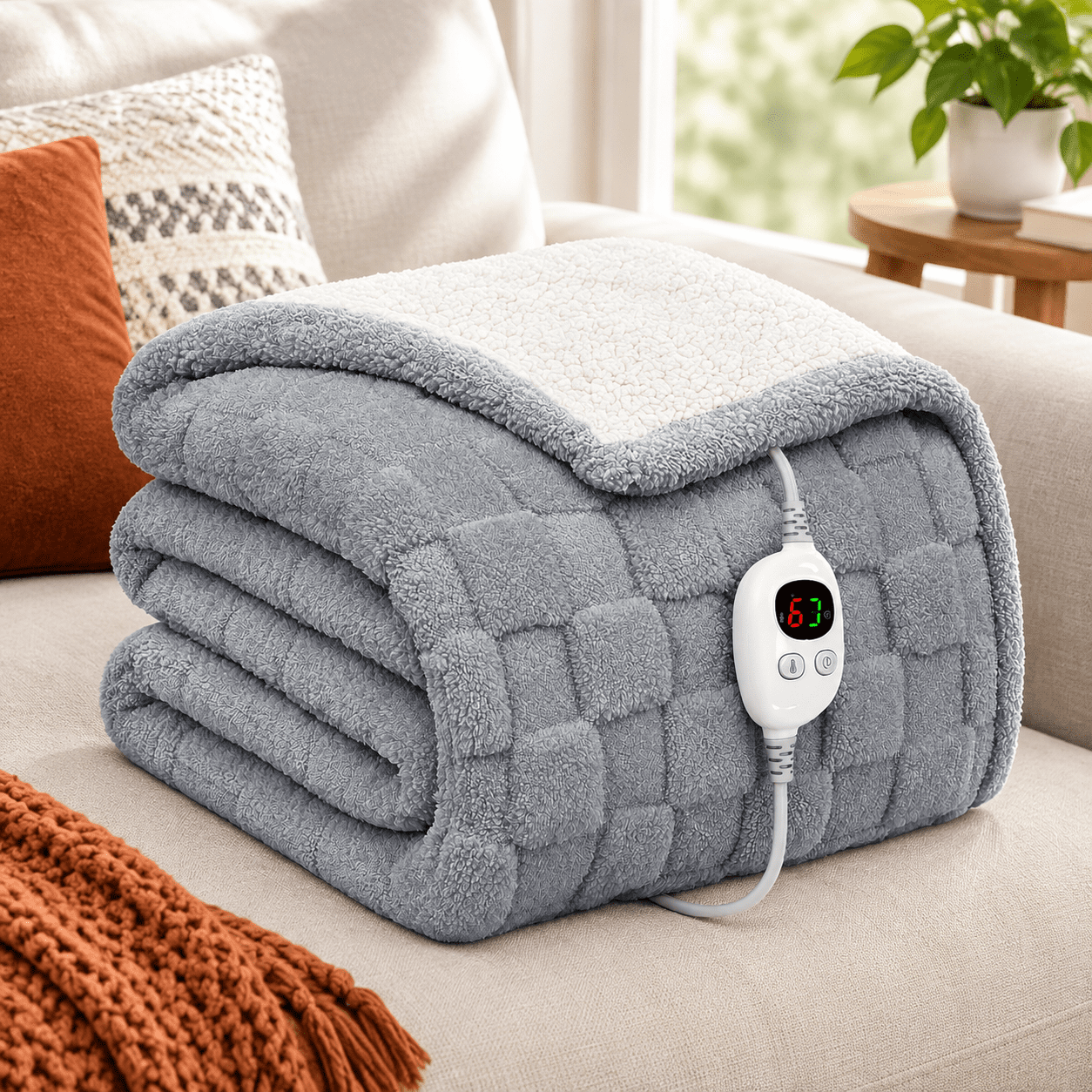 Heated Blanket Throw 50