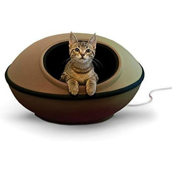 Heated Cat Bed for Large Cats, Thermo-Kitty Mod Dream Pod Heated Cat ...