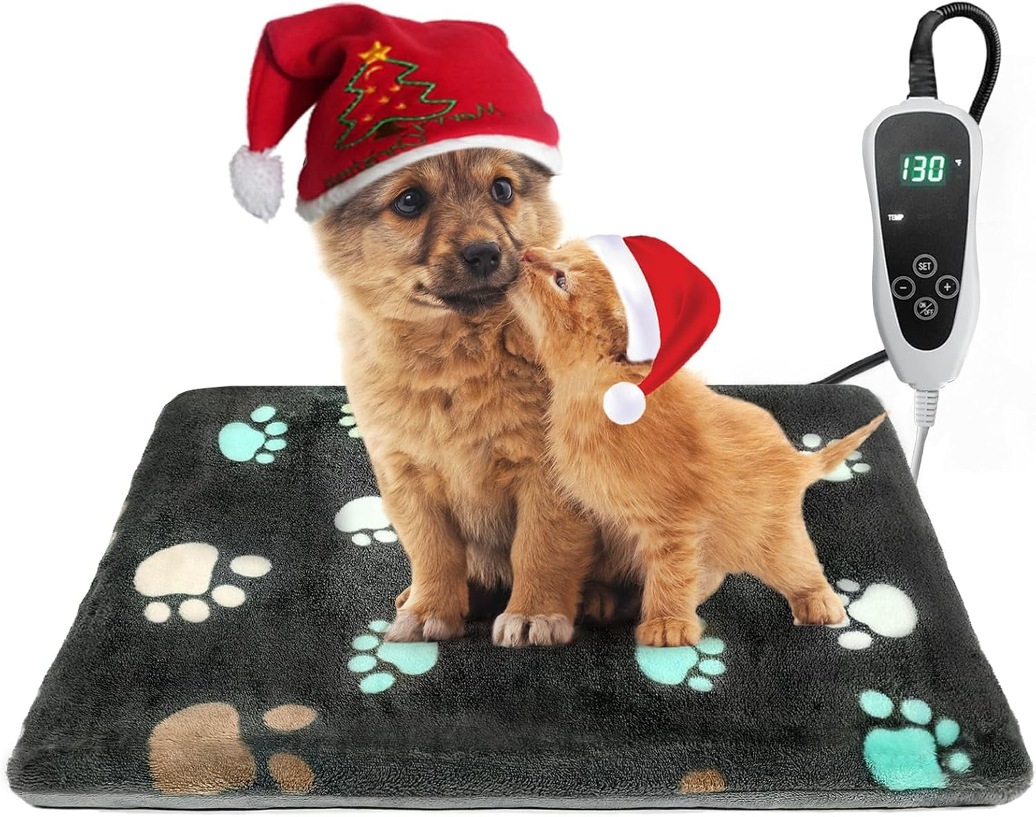 Heated Cat House with Intelligent Thermostat, Foldable Insulated ...