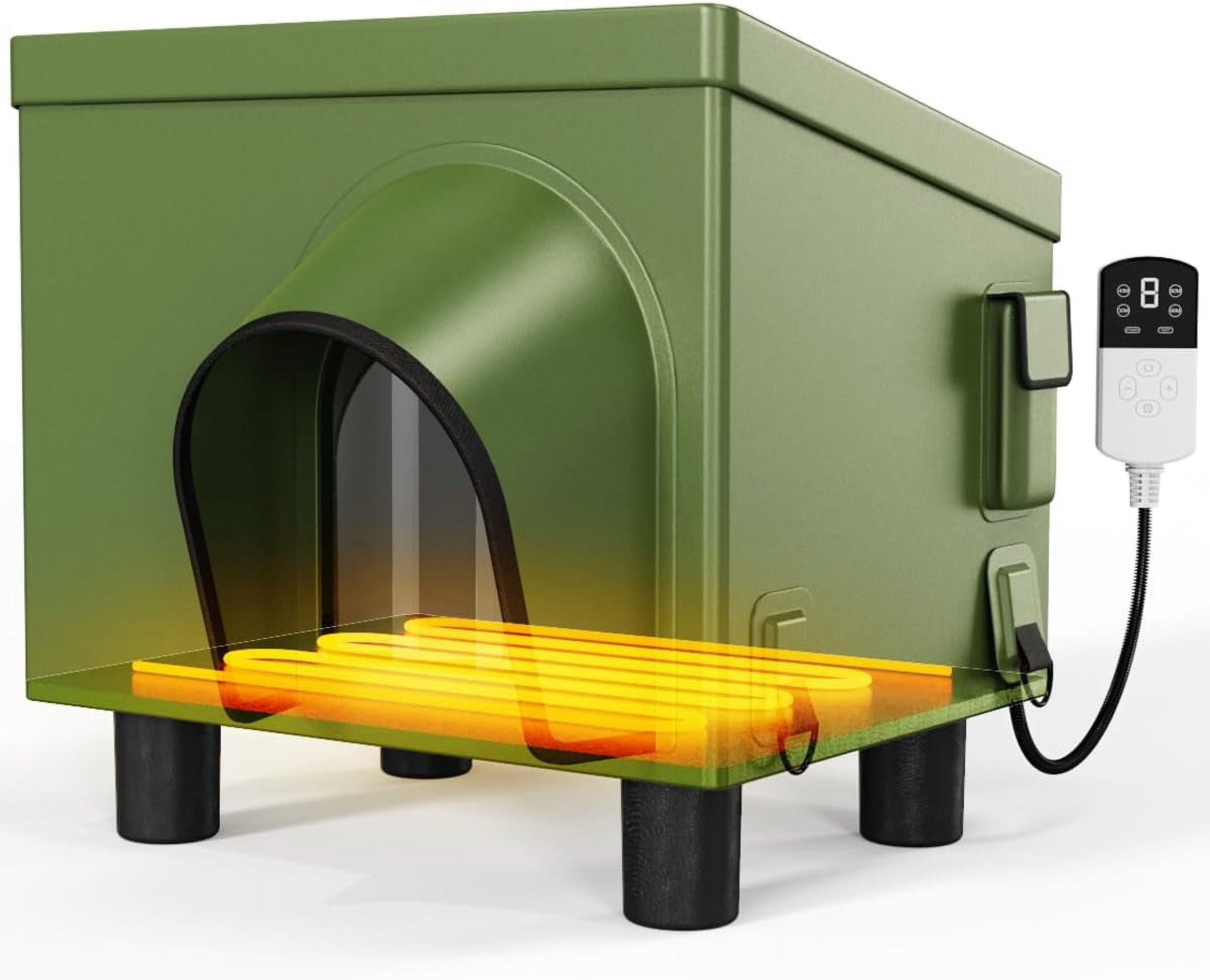 Heated Cat House Weatherproof for Outside - Winter Waterproof Insulated ...