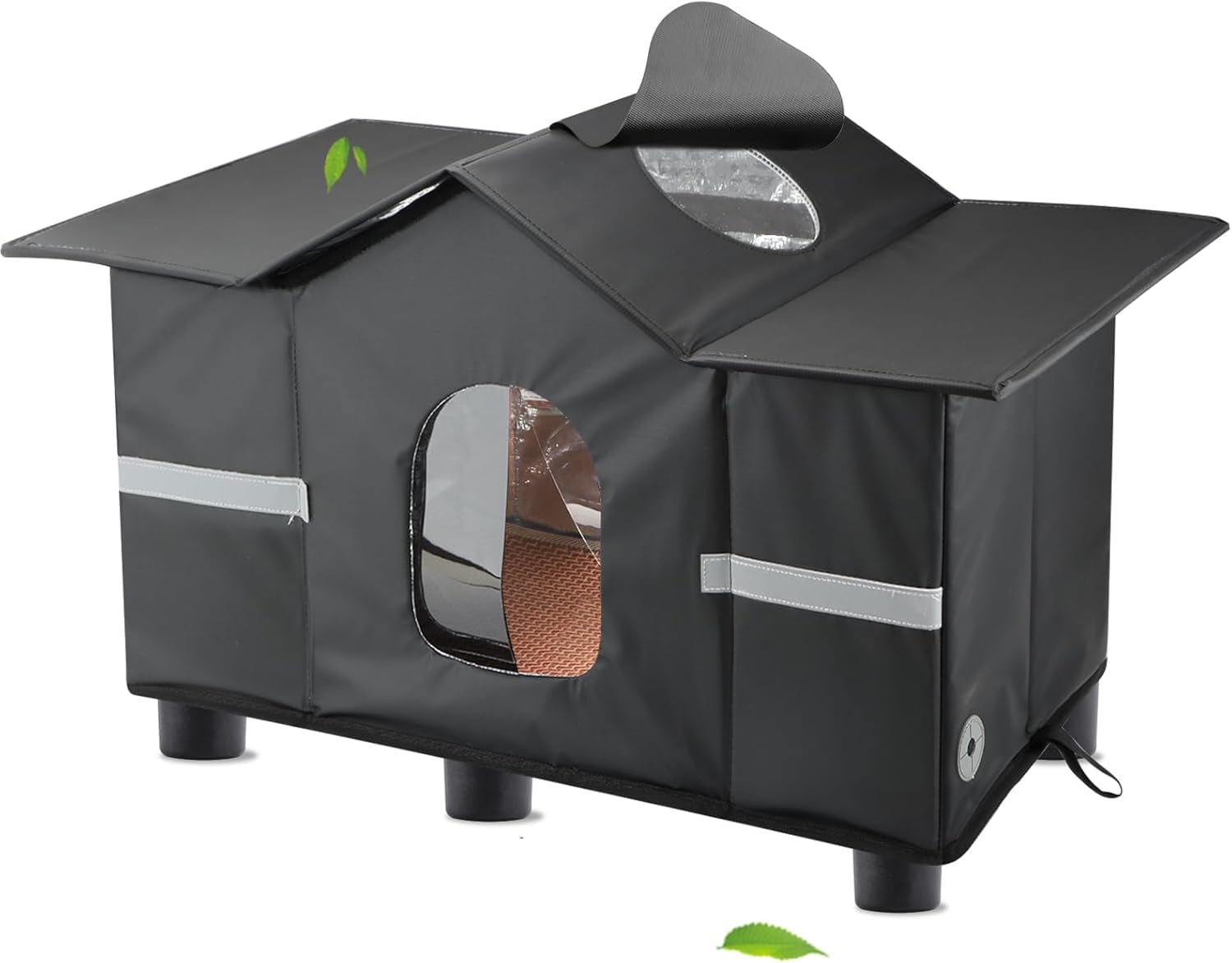 Heated Cat House for Outside - Weatherproof Large Outdoor Cat Shelter ...