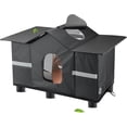 Heated Cat House for Outside - Weatherproof Large Outdoor Cat Shelter ...