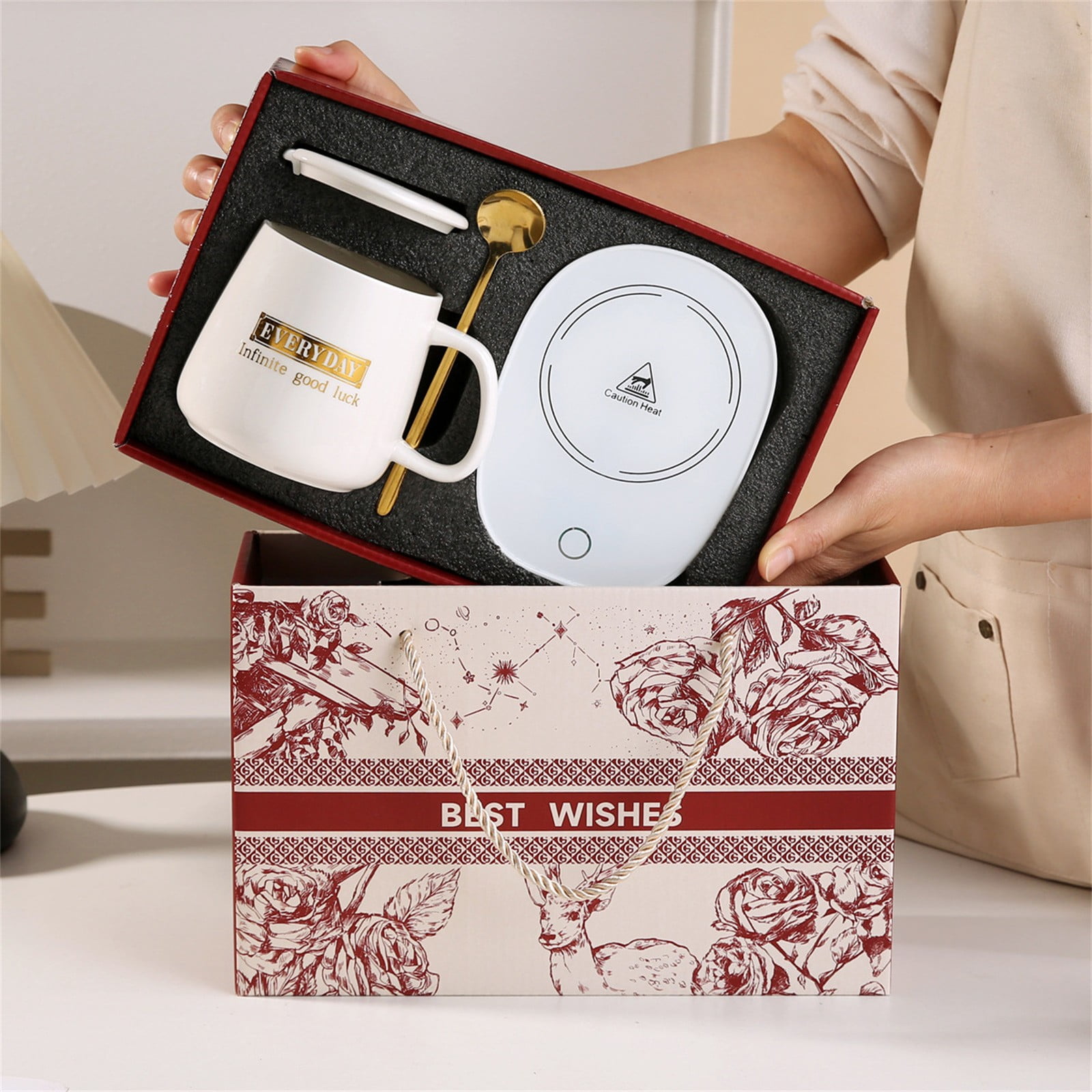 Heated Ceramic Mugs, Thermostatic Cups, Insulated Design, Elegant Style ...