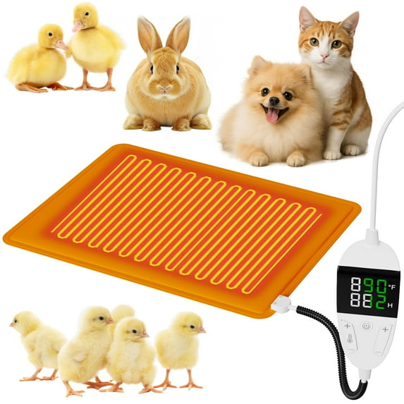 Heated Chicken Pad Chick Brooder Small Animal Pet Heating Pad Chicken ...