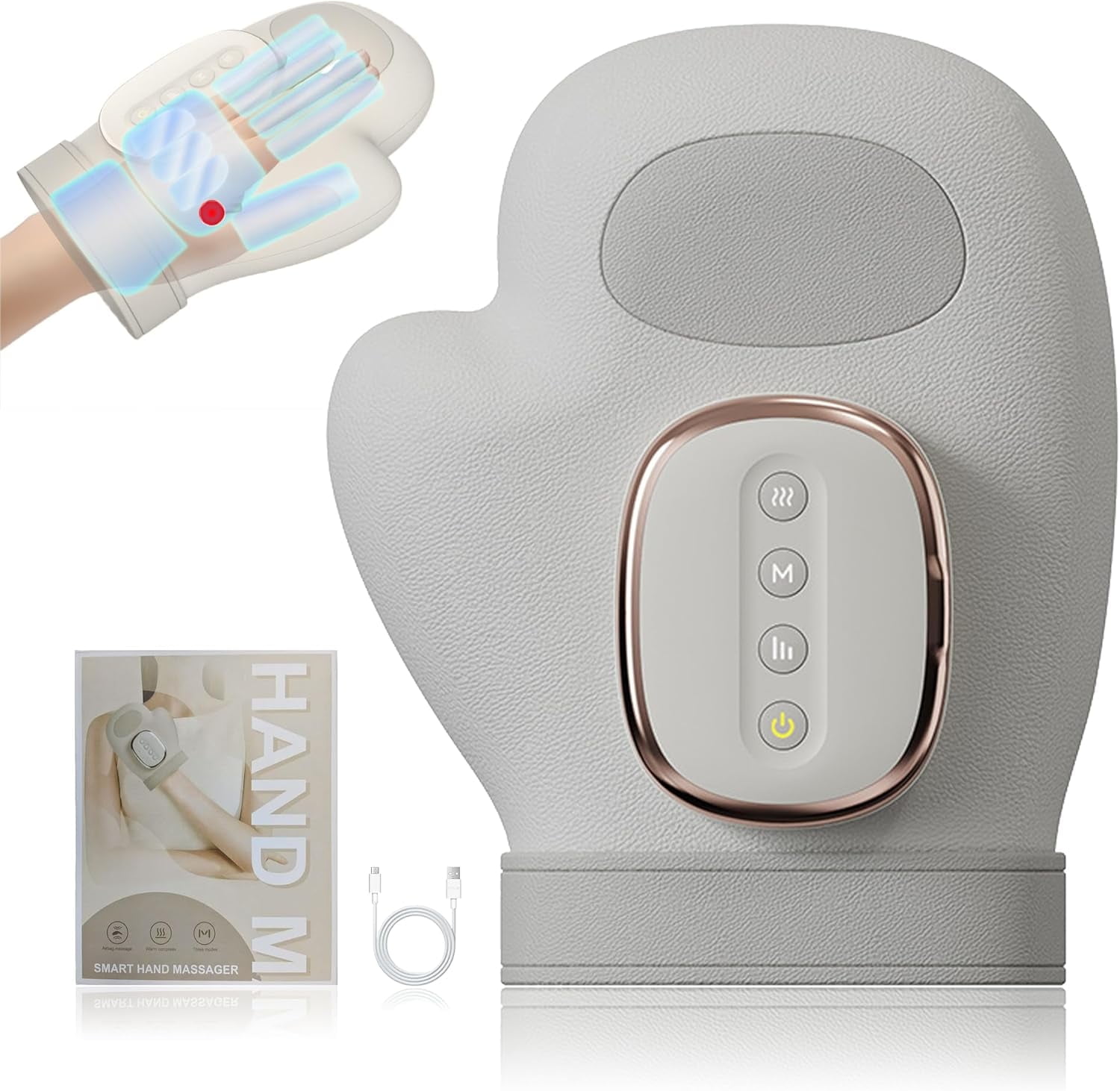 Heated Compression Glove for Arthritis & Pain Relief - Smart Hand ...