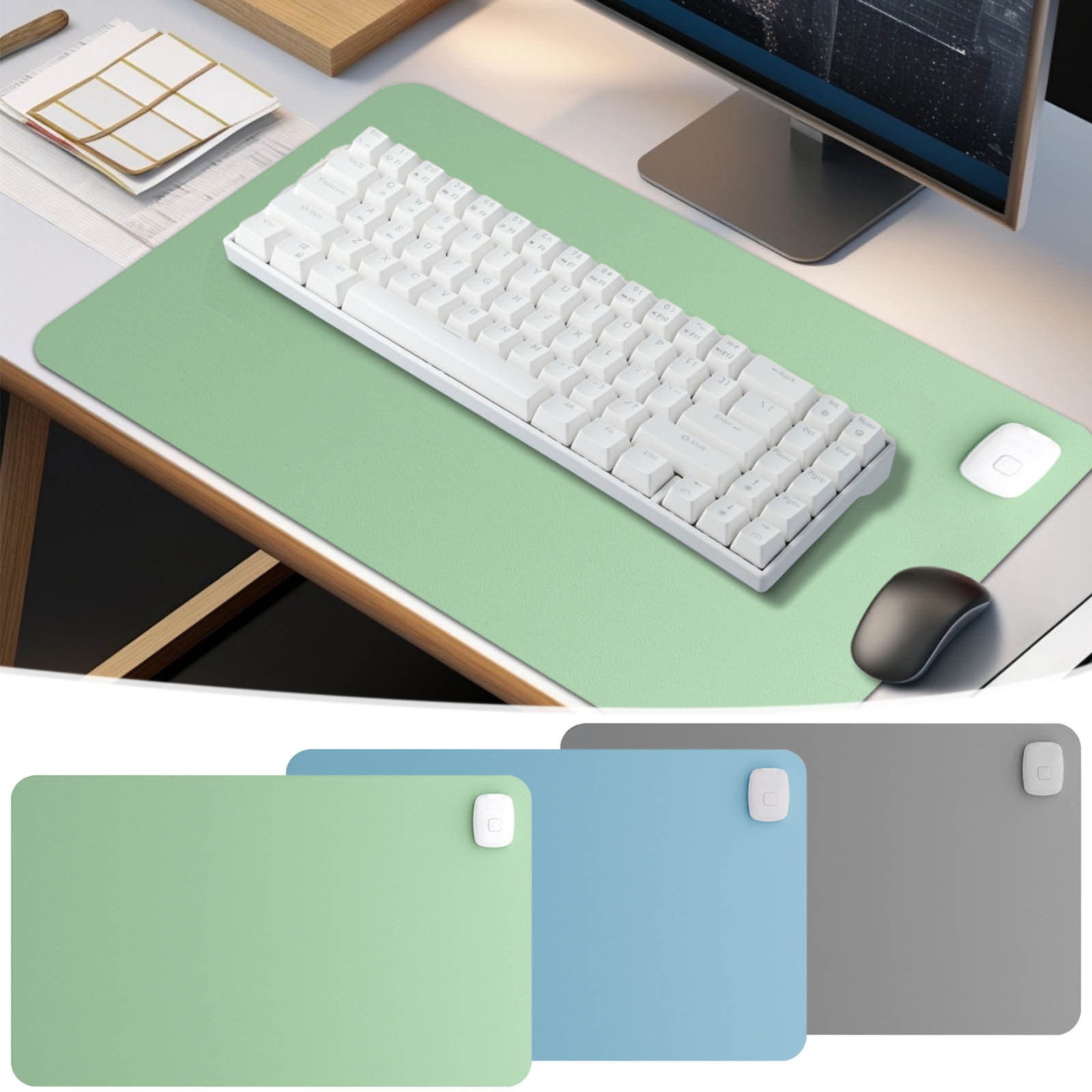 Heated Desk Mat with Hand Warmer for Office Keyboard and Mouse Pad ...