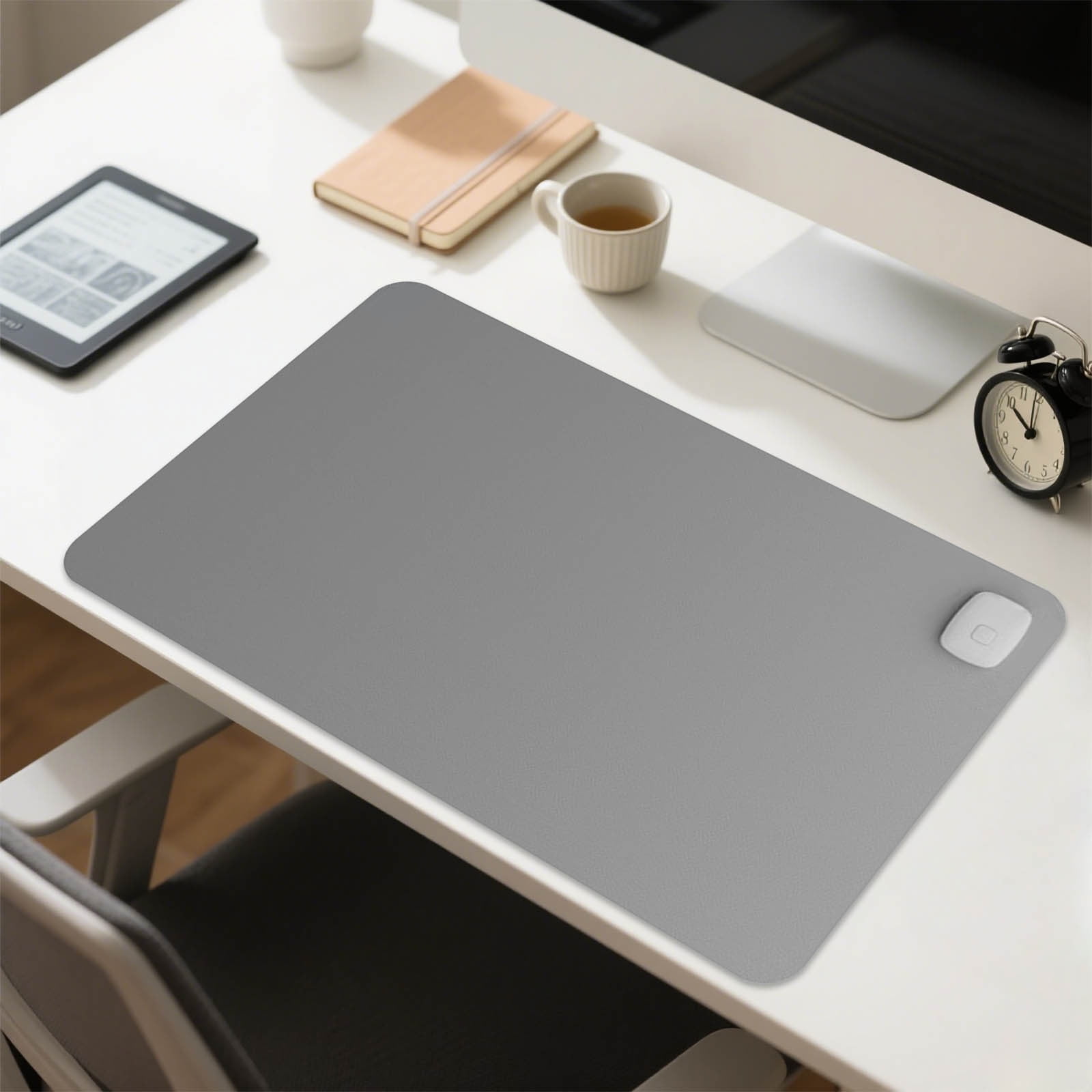 Heated Desk Pad, Electric Warming Mat for Office Keyboard Mouse, Carbon ...