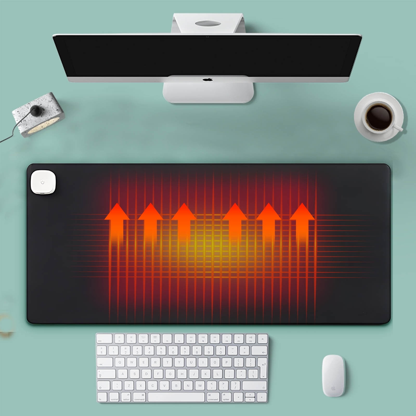 Heated Desk Pad, Heated Mouse Pad- 27.56 X 12.2 Inches, Heated Mouse ...