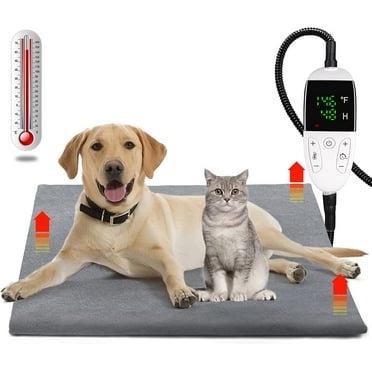 Hinzonek Pet Heating Pad for Cats Dogs, Electric Heat Indoor Warming ...