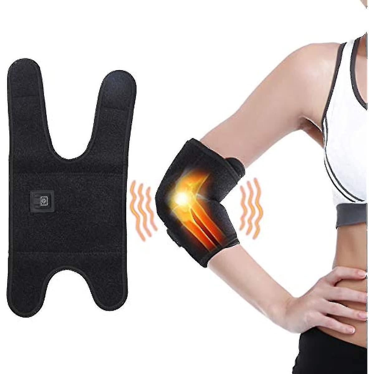 Heated Elbow Brace Elbow Brace Heat Therapy Pain Relief Adjustable ...
