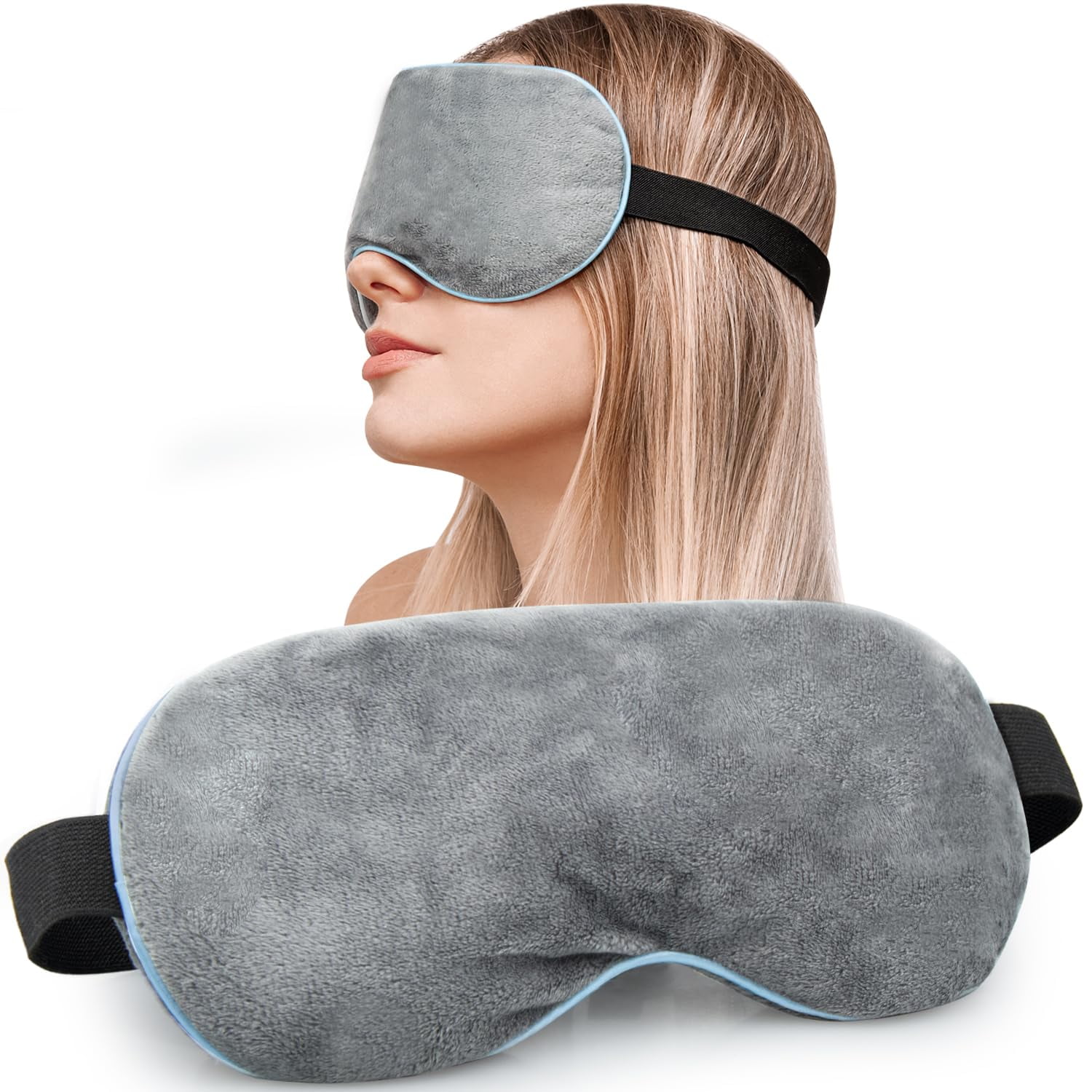 Heated Eye Mask, Moist TSF6 Heat Eye Compress Microwave Warm Eye Mask ...