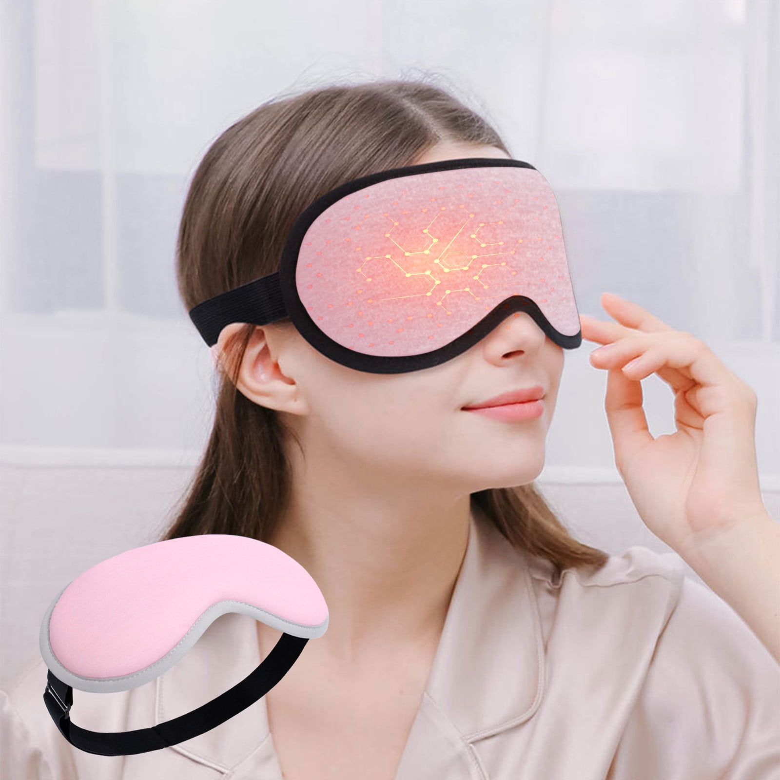 Heated Eye Mask, USB Eye Mask with Regulable for Dry Eyes, Warm Eye ...
