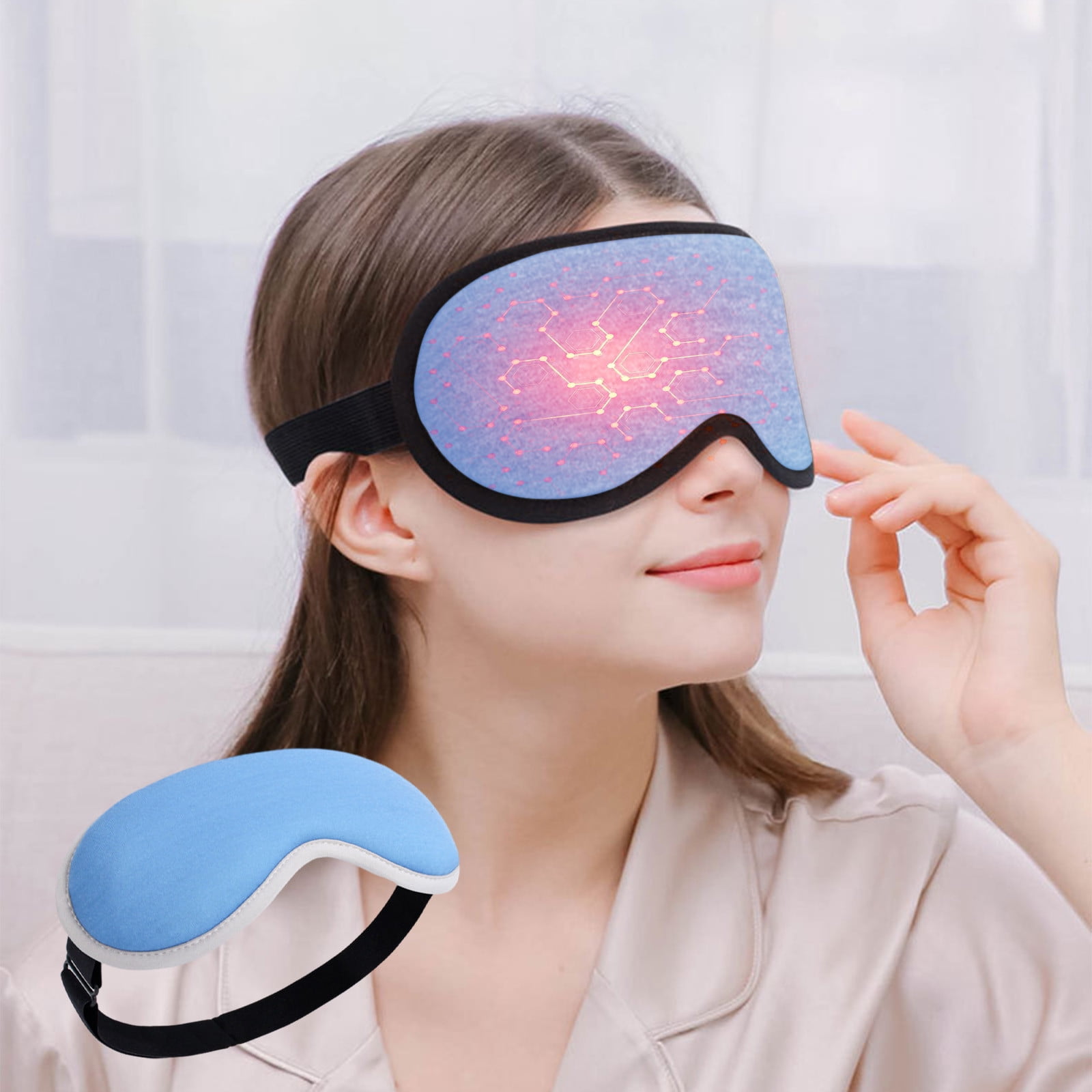 Heated Eye Mask, USB Eye Mask with Regulable for Dry Eyes, Warm Eye ...