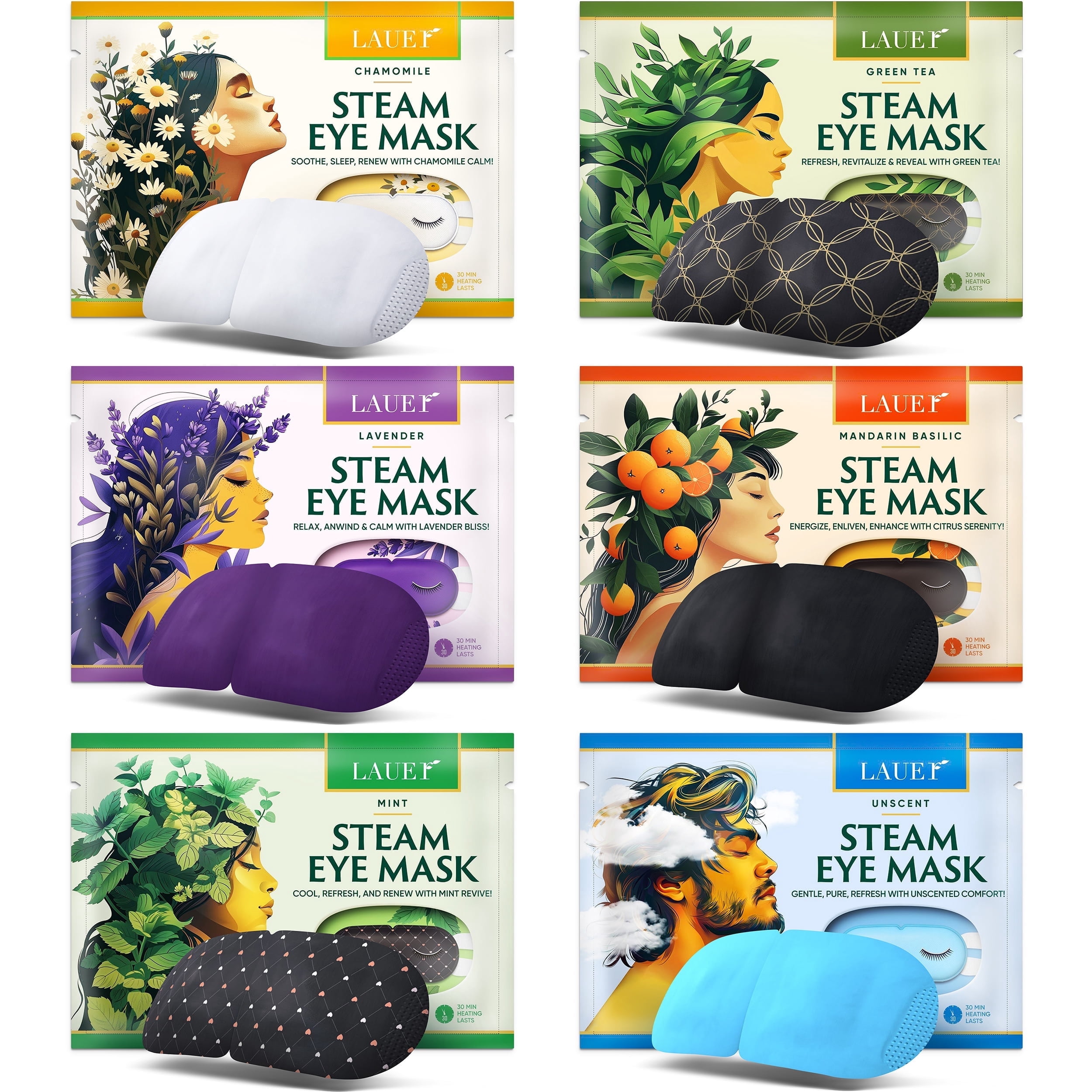 Heated Eye Steam Mask Dry Eyes Self Warm Compress for Dark Circles ...
